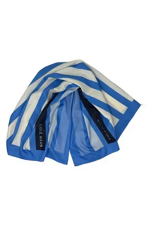 Cole Haan Stripe Square Scarf - Marine
