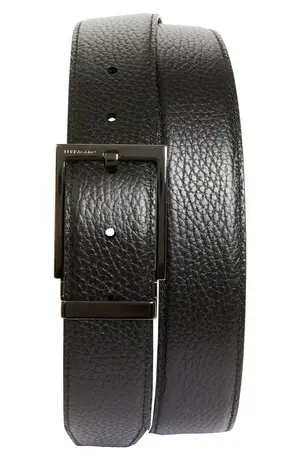 FERRAGAMO Classic Double Adjustable Reversible Leather Belt - Moro