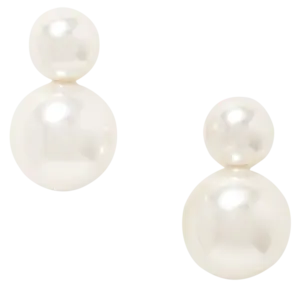 JENNIFER BEHR Jennifer Behr Gold-Tone Pearl Stud Earrings Ivory