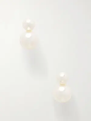JENNIFER BEHR Gold-tone Pearl Stud Earrings - Neutrals