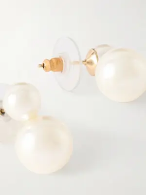 JENNIFER BEHR Gold-tone Pearl Stud Earrings - Neutrals