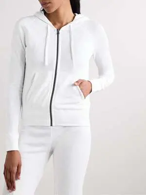 JAMES PERSE French Cotton-terry Hoodie - White