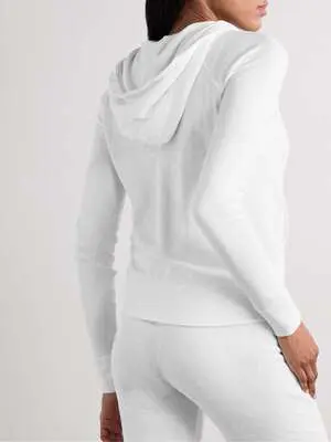 JAMES PERSE French Cotton-terry Hoodie - White