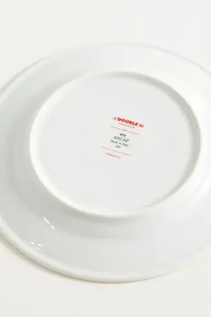 La DoubleJ Set Of Two Gold-plated Porcelain Dessert Plates - Green