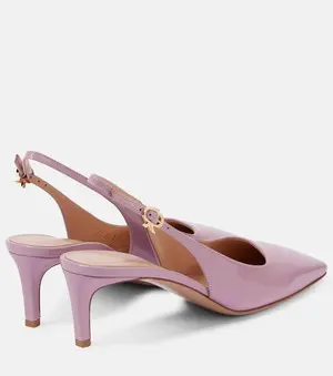 GIANVITO ROSSI Leather Slingback Pumps - Pink