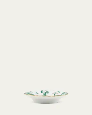 GINORI 1735 Oro Di Doccia Coffee Saucer, Giada - Gold