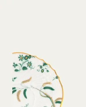 GINORI 1735 Oro Di Doccia Tea Saucer, Giada - Gldgrn