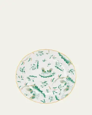 GINORI 1735 Oro Di Doccia Flat Plate, Giada - Gldgrn