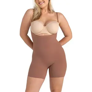 HONEYLOVE Open Bust Bodysuit - Toffee