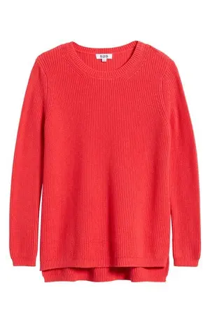 525 America 525 Emma High-low Sweater - Tomato