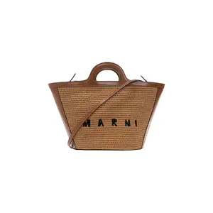 Marni Logo Woven Tote Bag