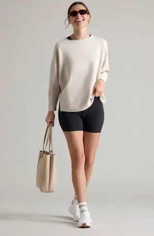 RHONE Relaxed Fit Pullover Sweatshirt - Sand