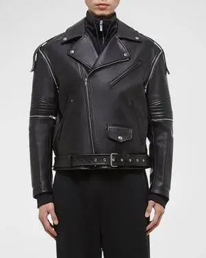 Helmut Lang Helmut Lang Astro Leather Biker Jacket - Blk