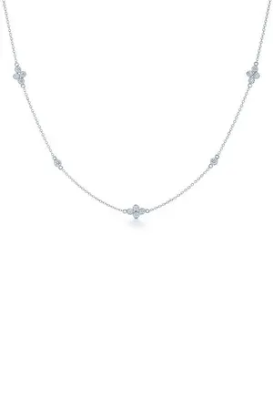 Kwiat Diamond Station String Necklace Silver