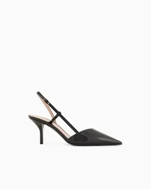Giorgio Armani Patent Leather Slingbacks