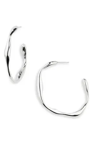 FARIS FARIS Onda Hoop Earrings Sterling Silver