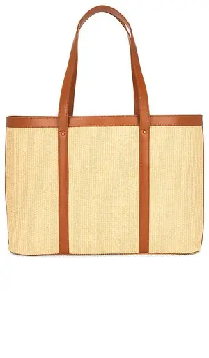 SANCIA X The Udine Raffia Tote