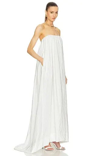 HELSA Crinkle Pleated Gown