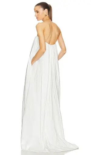 HELSA Crinkle Pleated Gown