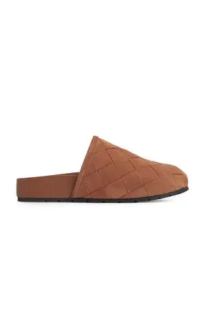 Bottega Veneta Reggie Intrecciato Clogs - Tan