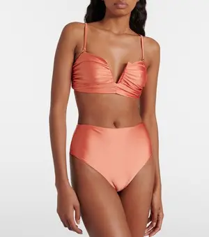 Jade Swim Bound High-rise Bikini Bottom - Red