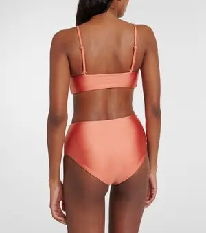Jade Swim Bound High-rise Bikini Bottom - Red