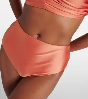 Jade Swim Bound High-rise Bikini Bottom - Red