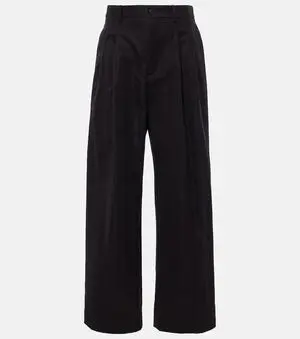 Wardrobe.NYC Cotton-blend Drill Wide-leg Pants