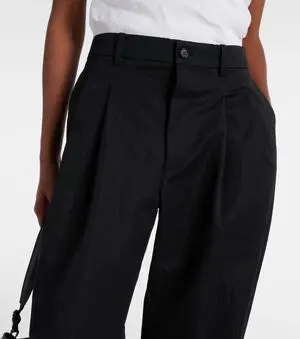 Wardrobe.NYC Cotton-blend Drill Wide-leg Pants
