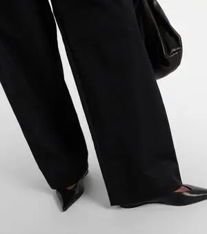 Wardrobe.NYC Cotton-blend Drill Wide-leg Pants