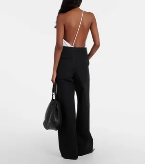 Wardrobe.NYC Cotton-blend Wide-leg Pants