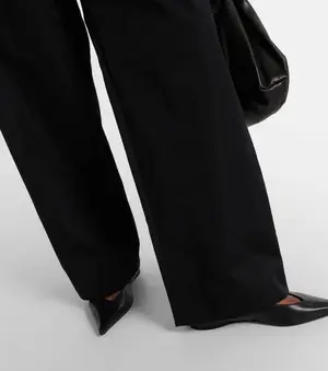 Wardrobe.NYC Cotton-blend Wide-leg Pants