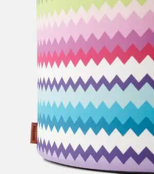 Missoni Riverbero Zigzag Cotton Canvas Pouf