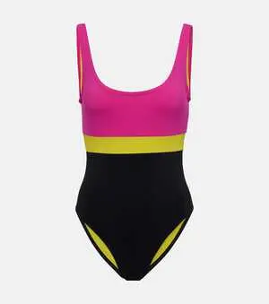 Women's Colorblock One-Piece Swimsuits