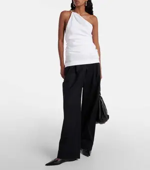 Tove Petra One-shoulder Linen Top