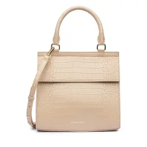 MODERN PICNIC The Faux Croc Embossed Luncher Beige