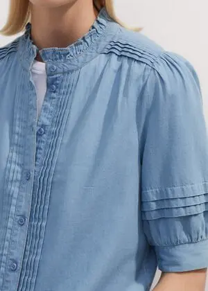 ME+EM Chambray Blouse