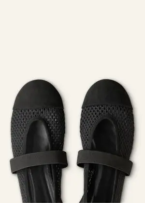 ME+EM Mesh Ballerina Flat