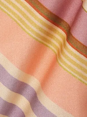Zimmermann Halliday Striped Printed Bikini