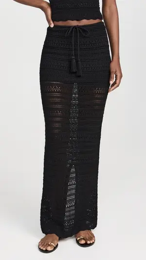 PQ SWIM Crochet Long Skirt
