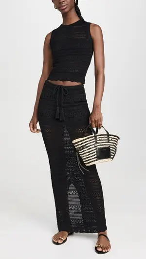 PQ SWIM Crochet Long Skirt