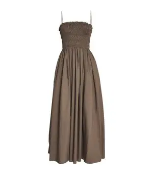 Matteau Shirred Midi Dress