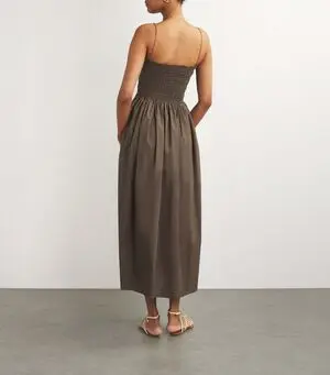 Matteau Shirred Midi Dress
