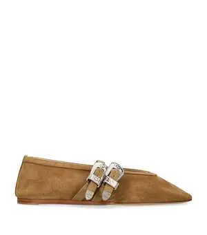 Le Monde Beryl Buckled Flats For Women
