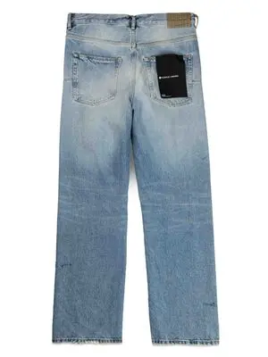 PURPLE BRAND Rhinestone-embellished Straight-leg Jeans