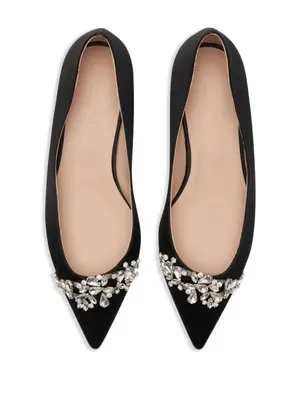 SCAROSSO Iris Crystal-embellished Ballerinas