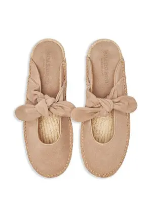 SCAROSSO Pina Suede Espadrilles - Neutrals