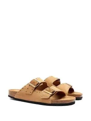 SCAROSSO Hopi Studded Suede Sandals