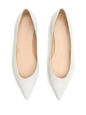SCAROSSO Iris Leather Ballerinas