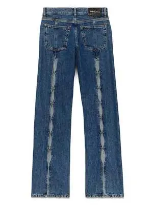 PURPLE BRAND Cut-out Flared Jeans - Blue